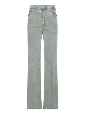 DONDUP DONDUP Amber Wide-Leg Needlecord Jeans Verde