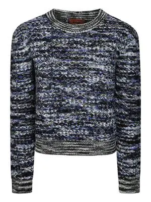 Missoni Long-sleeve Knit Sweater - Blu