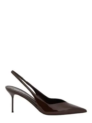 Paris Texas Stiletto Slingback Pumps - Brown