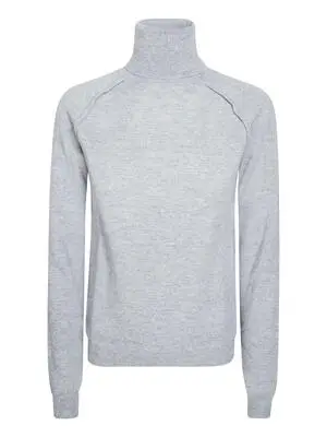 DONDUP Slim-fit Wool Turtleneck Sweater - Grigio