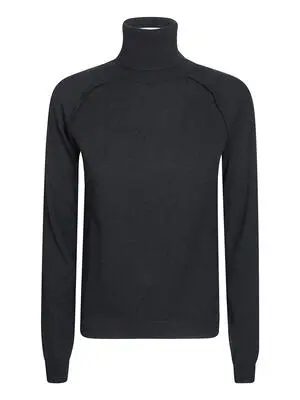 DONDUP Slim-fit Wool Turtleneck Jumper - Nero