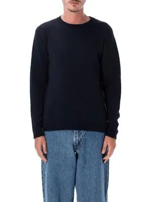 ROBERTO COLLINA Crew Neck Wool-blend Sweater - Blu