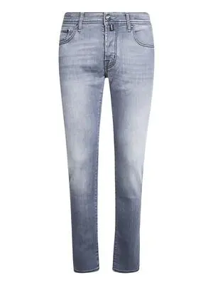 Jacob Cohen Nick Slim Fit Five-pocket Pants - Grigio