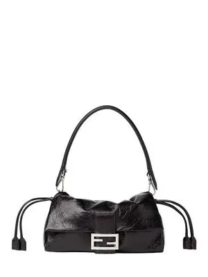 Fendi FENDI Mini Leather Shoulder Bag Nero