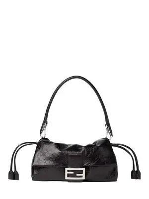 Fendi FENDI Mini Leather Shoulder Bag Nero