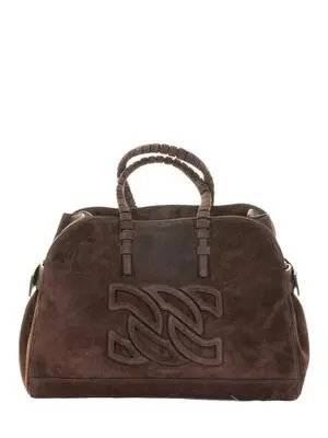 Casadei Park Avenue Leather Tote Bag - Brown