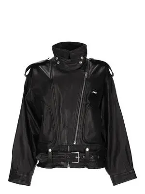 Isabel Marant Étoile Lambskin Leather Jacket - Black