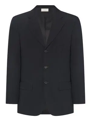 THE ROW The Row Wren Pinstriped Wool Single-Breasted Jacket