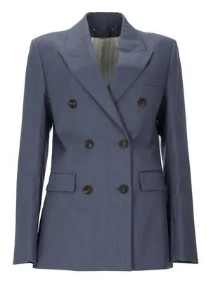 GOLDEN GOOSE Double Breasted Blazer - Grey