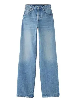 Jacquemus Wide-leg Denim Jeans - Sky Blue