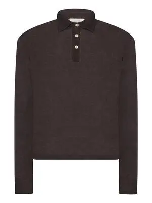 THE ROW Reyes Top - Dark Brown