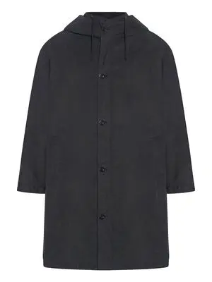 THE ROW Saori Hooded Technical Cotton Parka - Black