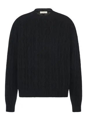 THE ROW Nanni Textured Cashmere Sweater - Black