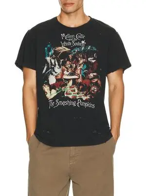 MadeWorn Madeworn Smashing Pumpkins Tee In Grey Coal