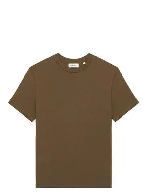 FRAME Short Sleeve Light Cotton Tee - Deep Olive