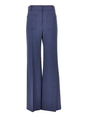 VICTORIA BECKHAM Victoria Beckham Alina Wool-Blend Wide-Leg Pants