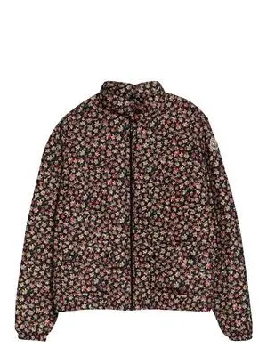 Moncler Floral Zip Jacket - Check Black