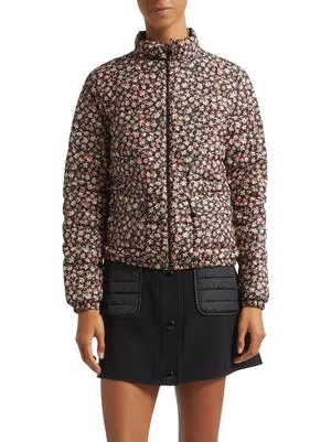Moncler Floral Zip Jacket - Check Black