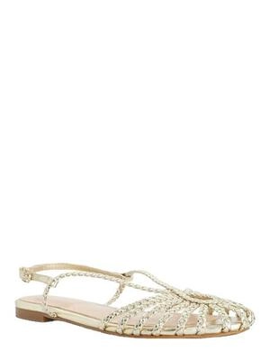 Dune London Hoopla Flat Sandal - Gold