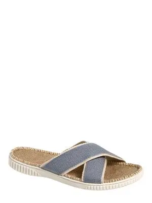SOLSTITCH Marlin Slide Sandal - Blue