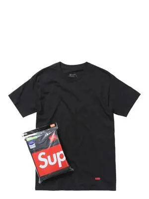 Supreme X Hanes Ss26 Tagless T-shirt - Black