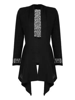 LUNA FASHION HOUSE Jody Lace Cardigan - Black
