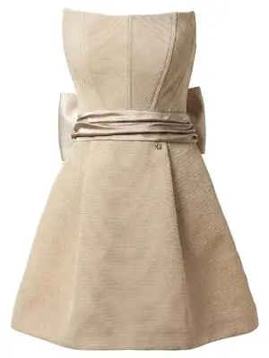LUNA FASHION HOUSE Melisa Corset Dress - Beige