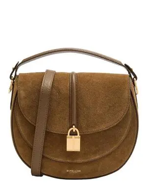 DEMELLIER Siena Leather And Suede Saddle Bag - Tan
