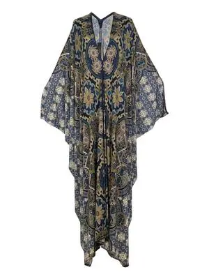 JENNAFER GRACE Persephone Minuit Caftan - Blue