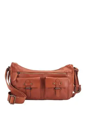 LLOYD BAKER Loulia Leather Crossbody Bag - Brown
