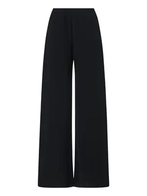 THE ROW The Row Gala Pant - Wide Leg Wool Twill Trousers