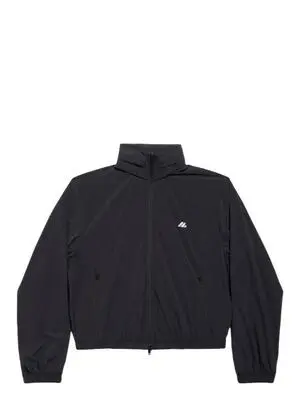 Balenciaga Activewear Cropped Windbreaker - Black