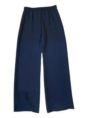 Valentino Garavani Wide-leg Casual Pants - Navy Blue