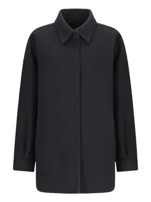 Valentino Garavani Long-sleeved Collared Jacket - Black