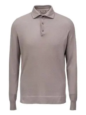 Loro Piana Long-sleeved Polo Shirt Green