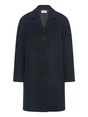 THE ROW Keiran Coat In Double-faced Virgin Wool - Black