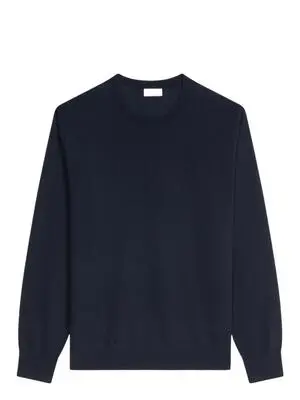 Dries Van Noten Dries Van Noten Murton Crewneck Knitted Jumper Navy