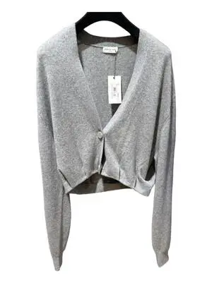 Dries Van Noten Cropped Knit Cardigan - Gray