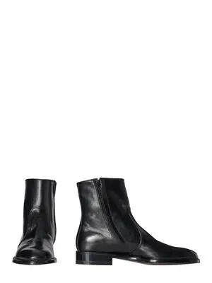 THE ROW Oscar Ankle Boots - Black
