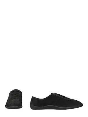 THE ROW Clement Suede Lace-up Sneakers - Black