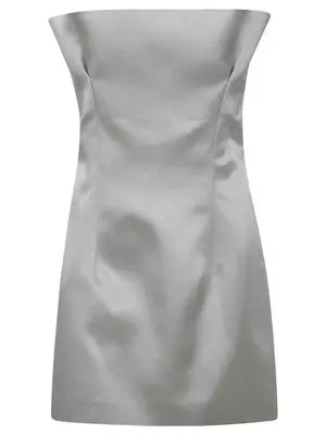 Philosophy Di Lorenzo Serafini Strapless Satin Mini Dress - Gray