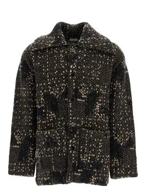 Dries Van Noten Knitted Oversized Cardigan - Black