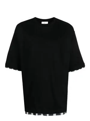 LANVIN Item O-neck Short-sleeved T-shirt - Black