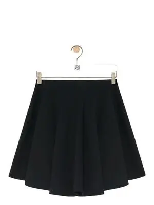 Loewe Silk And Wool Trumpet Skirt - Black