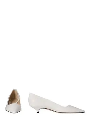 THE ROW Liisa Kitten Heel Pumps Paper