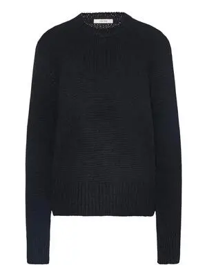 THE ROW Pato Heavyweight Cashmere Sweater - Black
