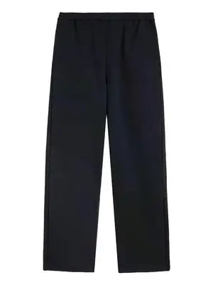 JIL SANDER Monogram-embroidered Jersey Track Pants - Blue