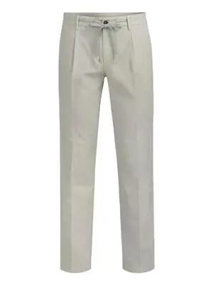 MASON'S Pleated Twill Chino Trousers - Neutrals