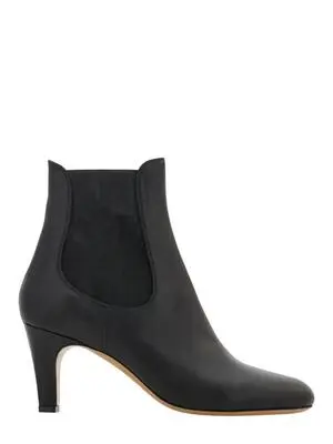 FERRAGAMO Mid Heel Chelsea Boots - Black