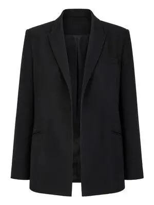 Dusan Silk Loose-fit Blazer - Black